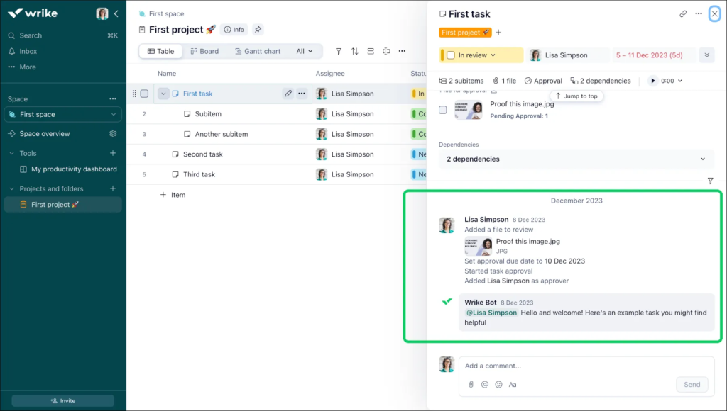 Wrike Project Management Software Review 2025: Features, UI, & Pricing ...